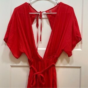 Forever 21 | Swim | Nwot Forever 2 Red Swimsuit Cover Up | Poshmark